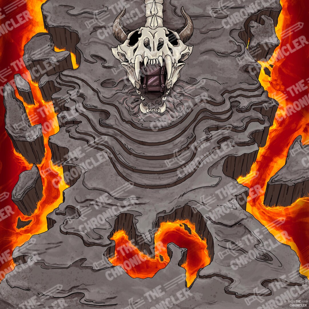 Volcano Lair | Dungeons and Dragons RPG Accessory - Etsy