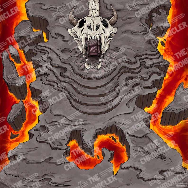 Volcano Lair | Dungeons and Dragons RPG Accessory - Etsy