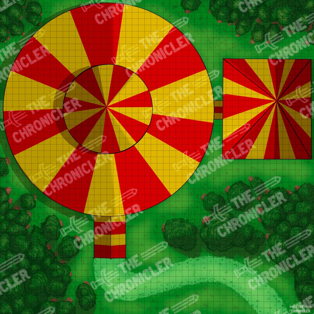 Circus Tent D&D Battlemap | Dungeons and Dragons RPG Accessory - Etsy