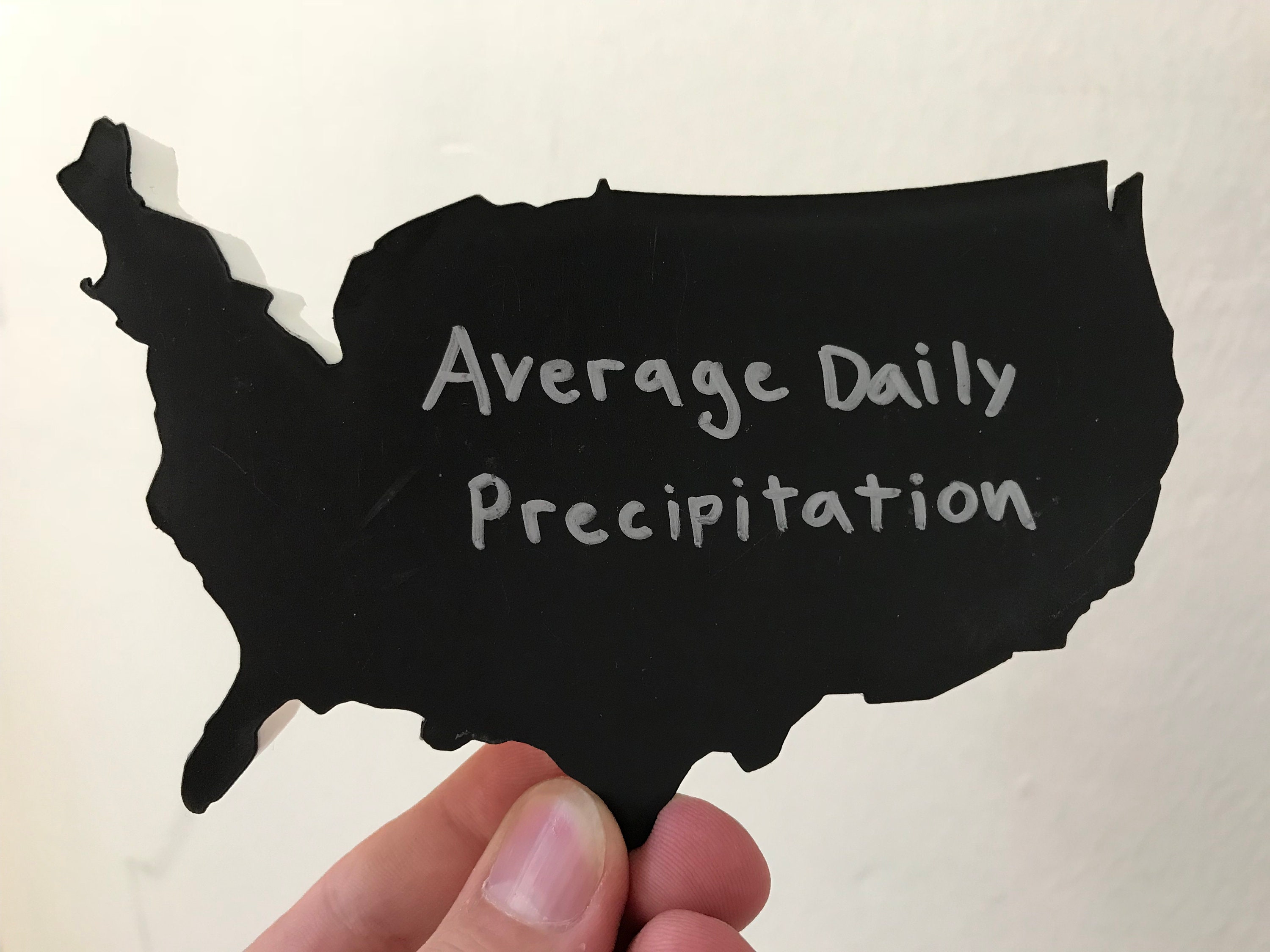 Rainfall Data Visualization | 3D Printed Map | Infographic Fridge ...