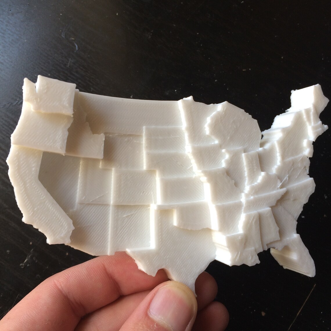 Rainfall Data Visualization | 3D Printed Map | Infographic Fridge ...