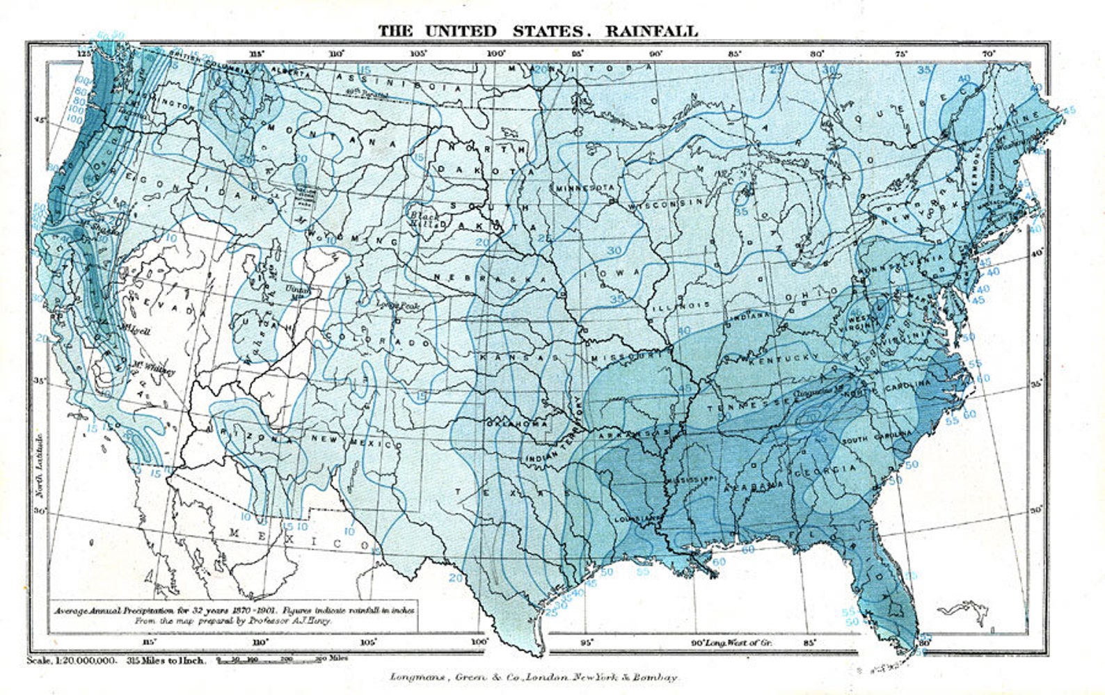 Rainfall Data Visualization | 3D Printed Map | Infographic Fridge ...