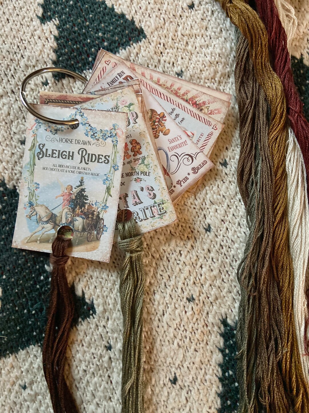 Retro Christmas Thread Drops - Etsy