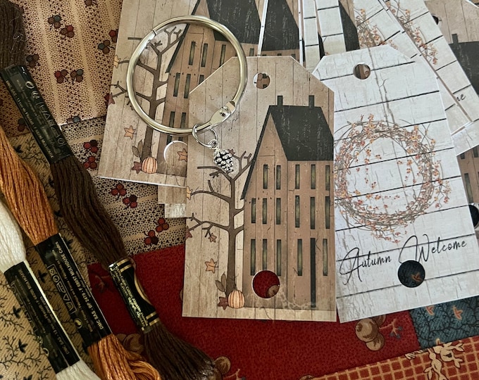 Fall Pumpkin Thread Drops/ Thread Cards/ Flss Holders for Embroidery ...