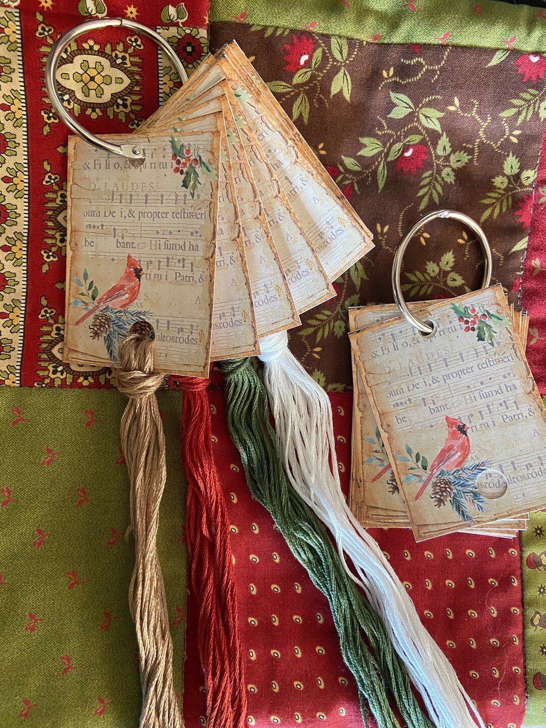 Red Cardinal Thread Drops - Etsy