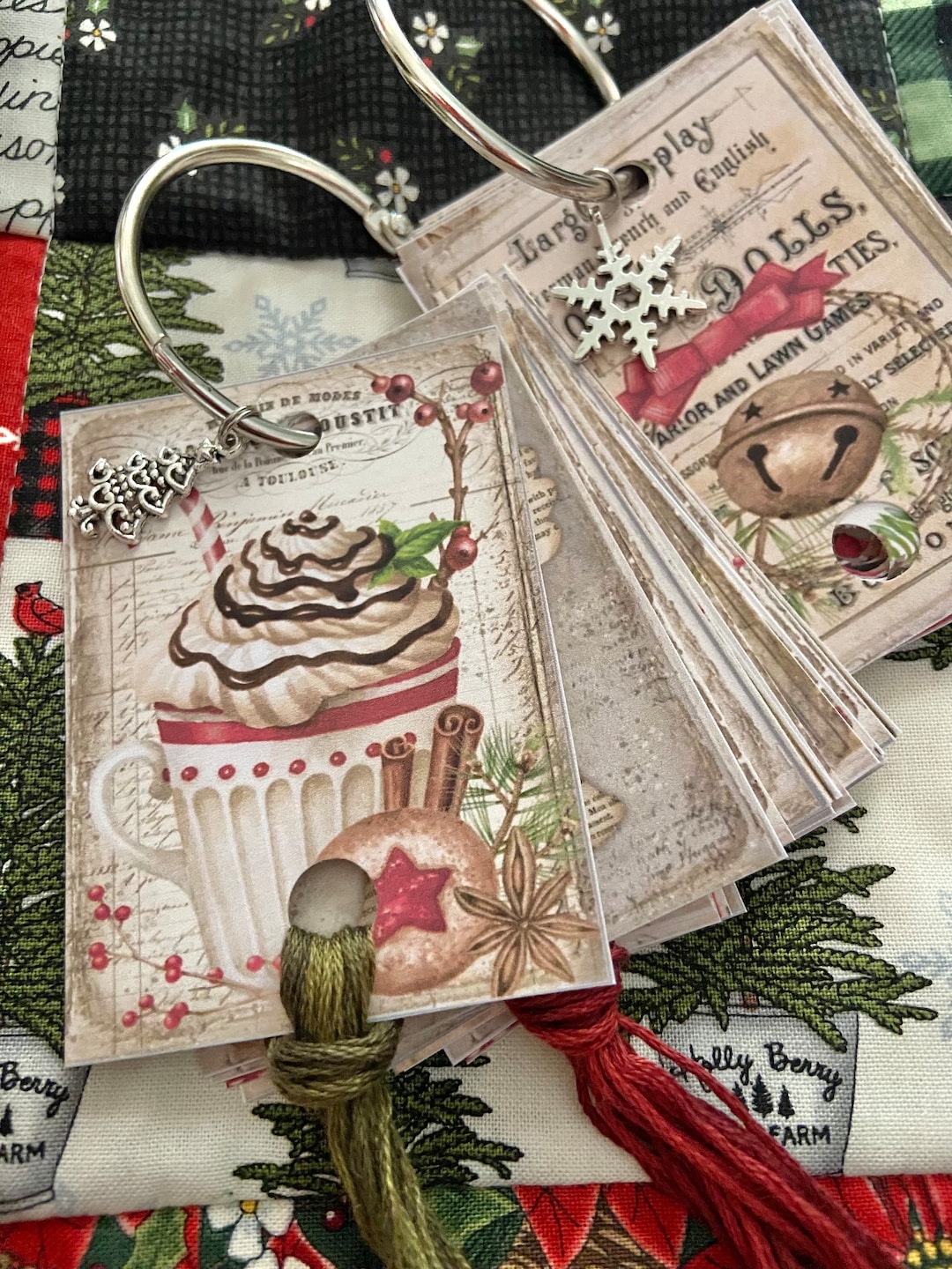 Lovely Christmas Thread Drops - Etsy