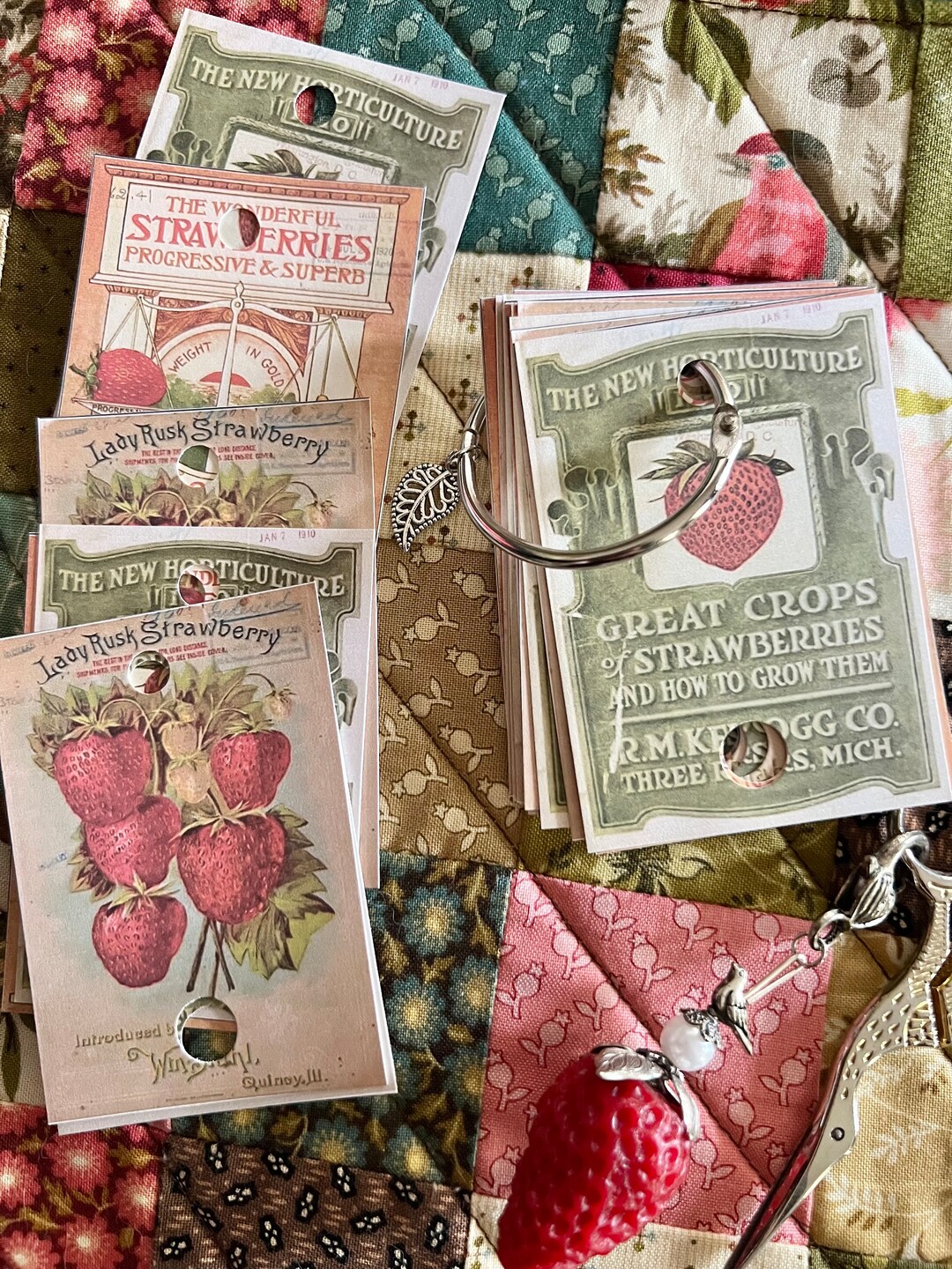 Wonderful Strawberries Thread Drops - Etsy