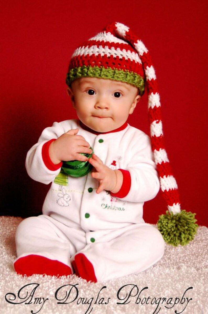 Christmas Elf Stocking Hats With Long Tail Made to Order FREE SHIPPING ...
