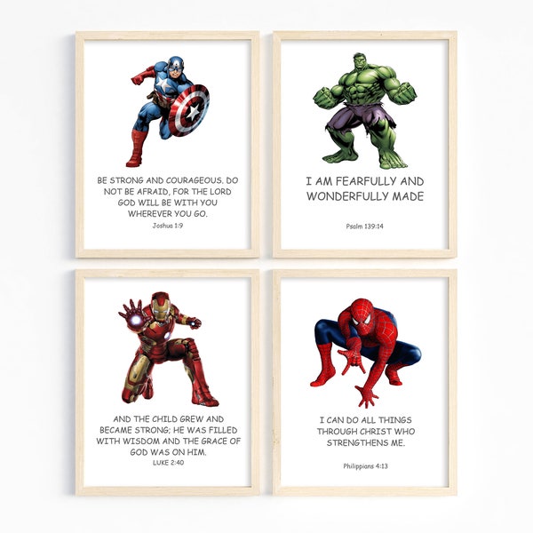 Superhero Print - Etsy