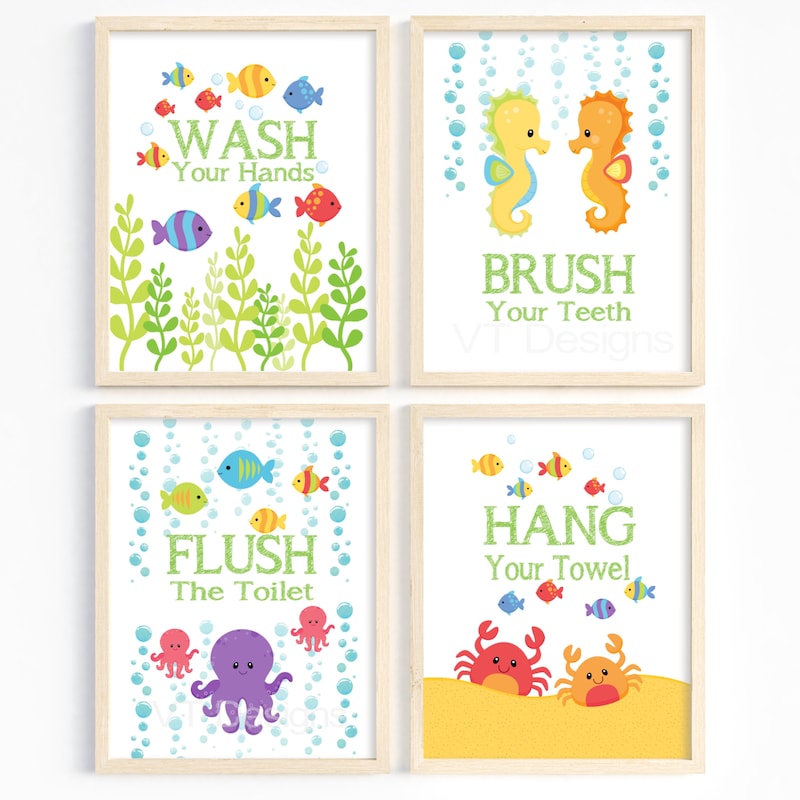 Kids Bathroom Signs - Etsy