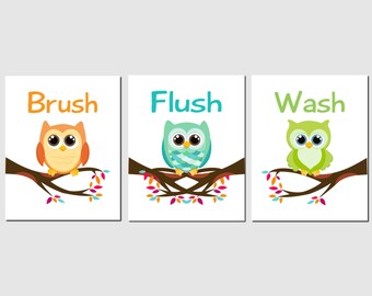 Owl Bathroom Decor | Etsy