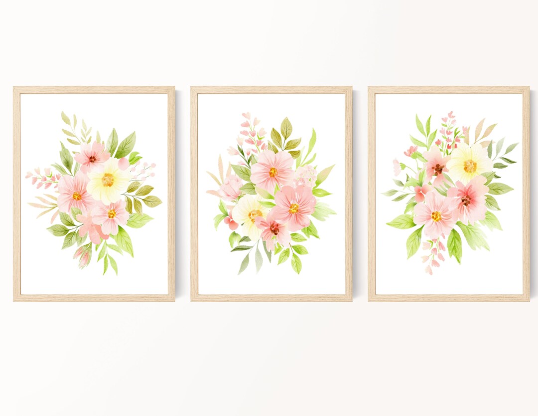 Wildflower Prints Spring Flower Prints Watercolor Flowers - Etsy