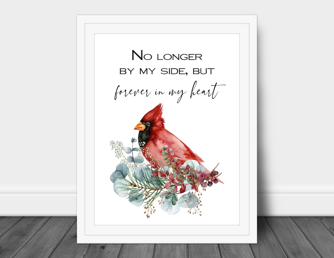 Cardinal Print, Loss of Loved One, Sympathy Gift, Printable Cardinal ...