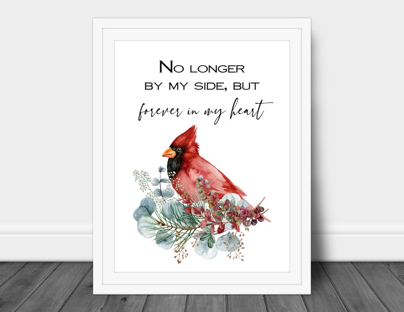 Cardinal Print Loss of Loved One Sympathy Gift Printable - Etsy