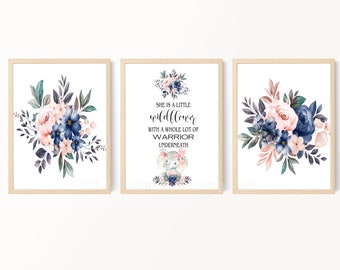 Wildflower Quote Art Printable Print Wall Art Decor Poster - Etsy