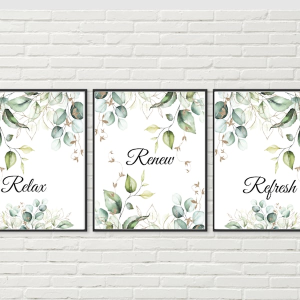 Relax Refresh Renew Sign - Etsy