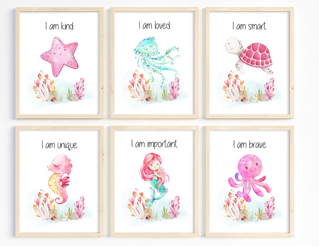 Under the Sea Nursery Decor, Ocean Theme Room Decor, Nautical Wall Art ...