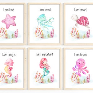 Under the Sea Nursery Decor, Ocean Theme Room Decor, Nautical Wall Art ...