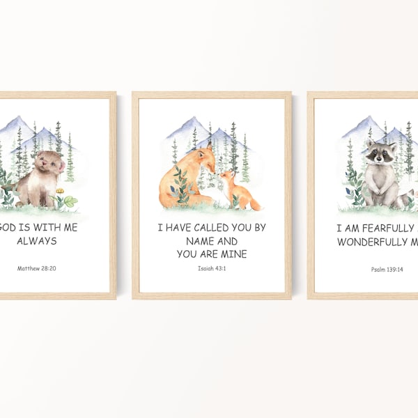 Nursery Bible Verse - Etsy