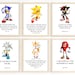 Kids Bible Verse Wall Art, Sonic the Hedgehog, Scripture Prints for ...