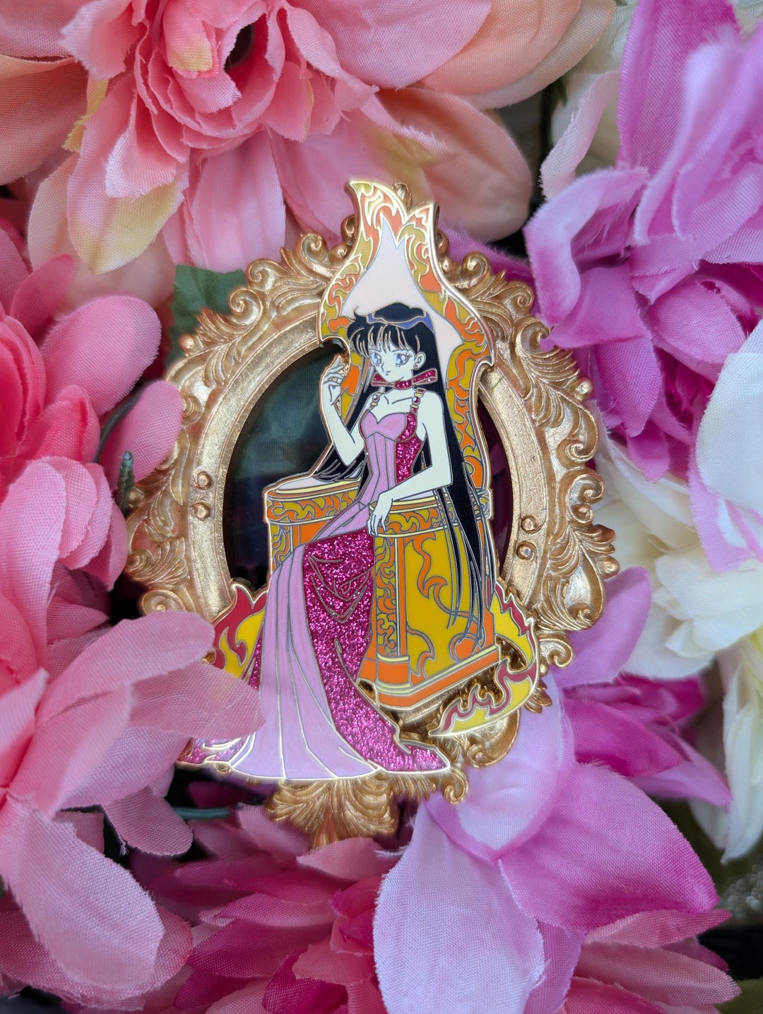 Princess Mars Rei Hino Senshi Mars Fire Pin - Etsy