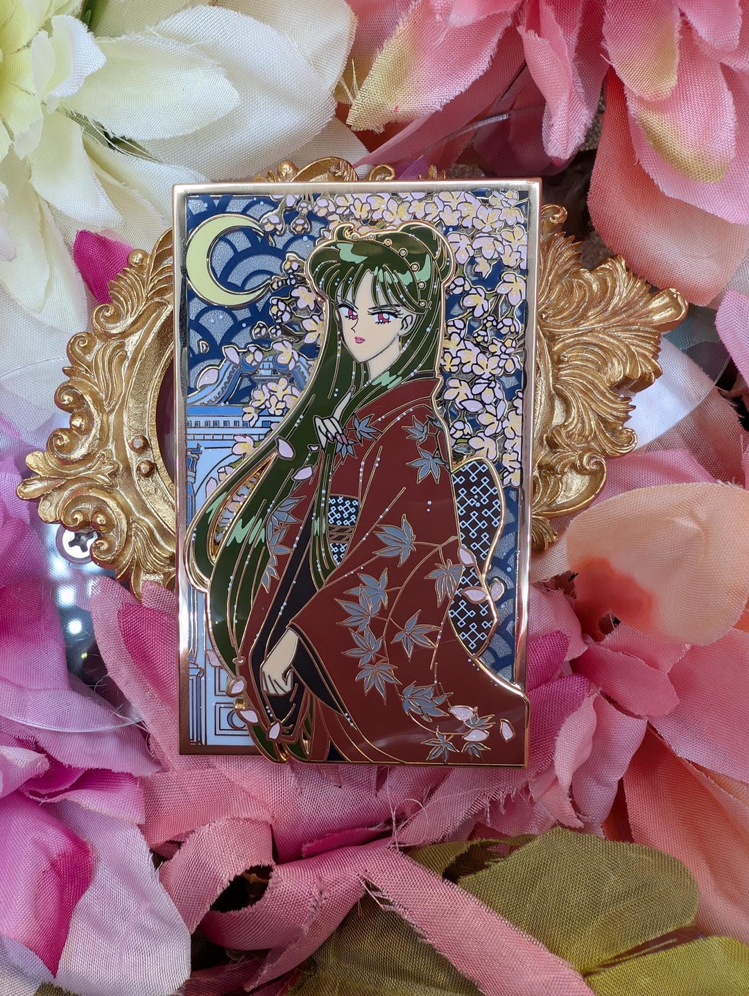 Sailor Pluto Sailor Moon Setsuna Meiou Meioh Red Autumn Festival Kimono ...