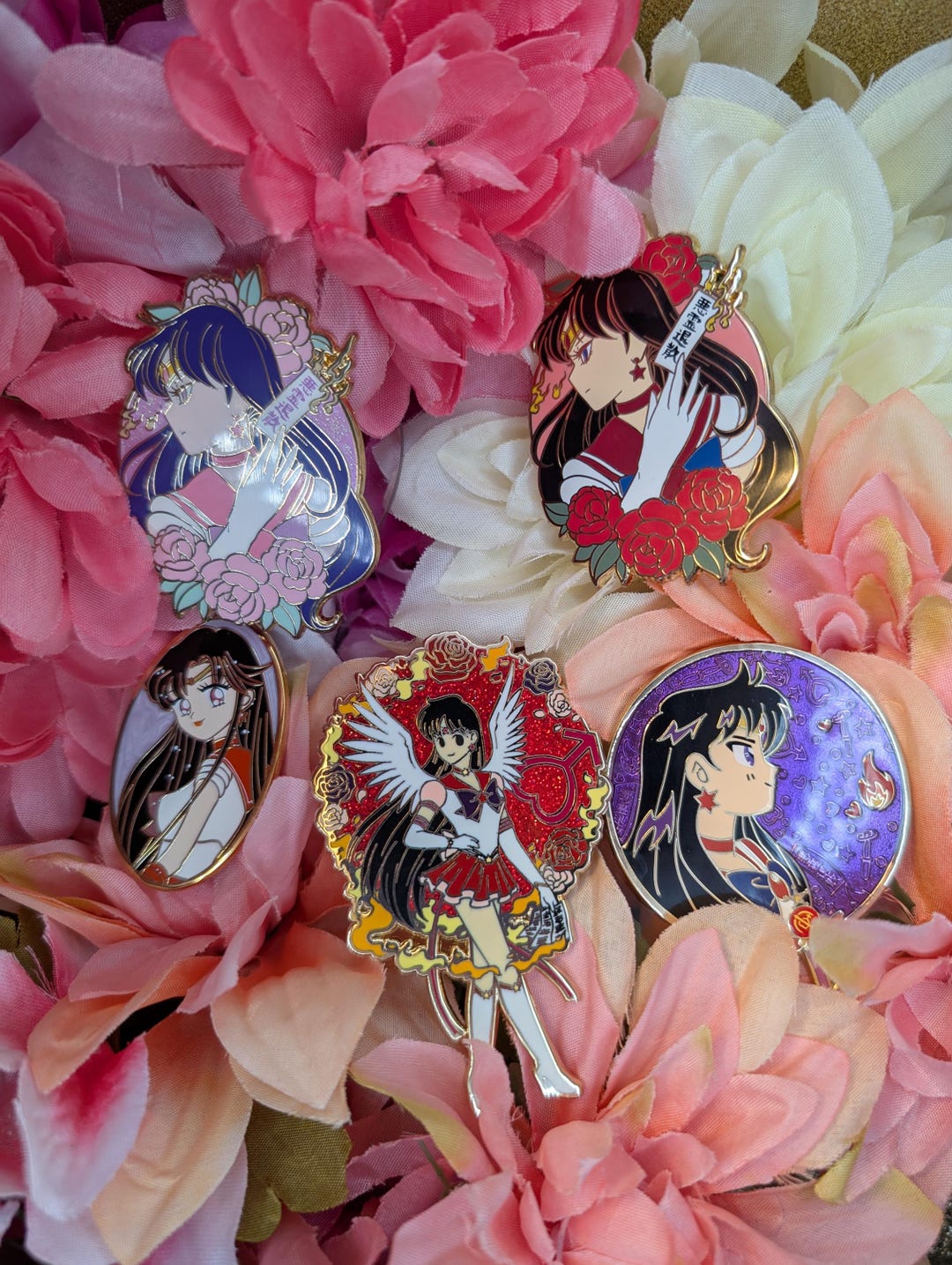 Princess Mars Rei Hino Senshi Mars Pins - Etsy