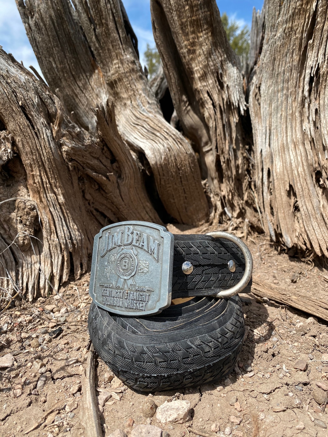 Heavy Duty Belt, Bike Tire Belt, Whiskey Belt Buckle, Black Belt, Faux ...