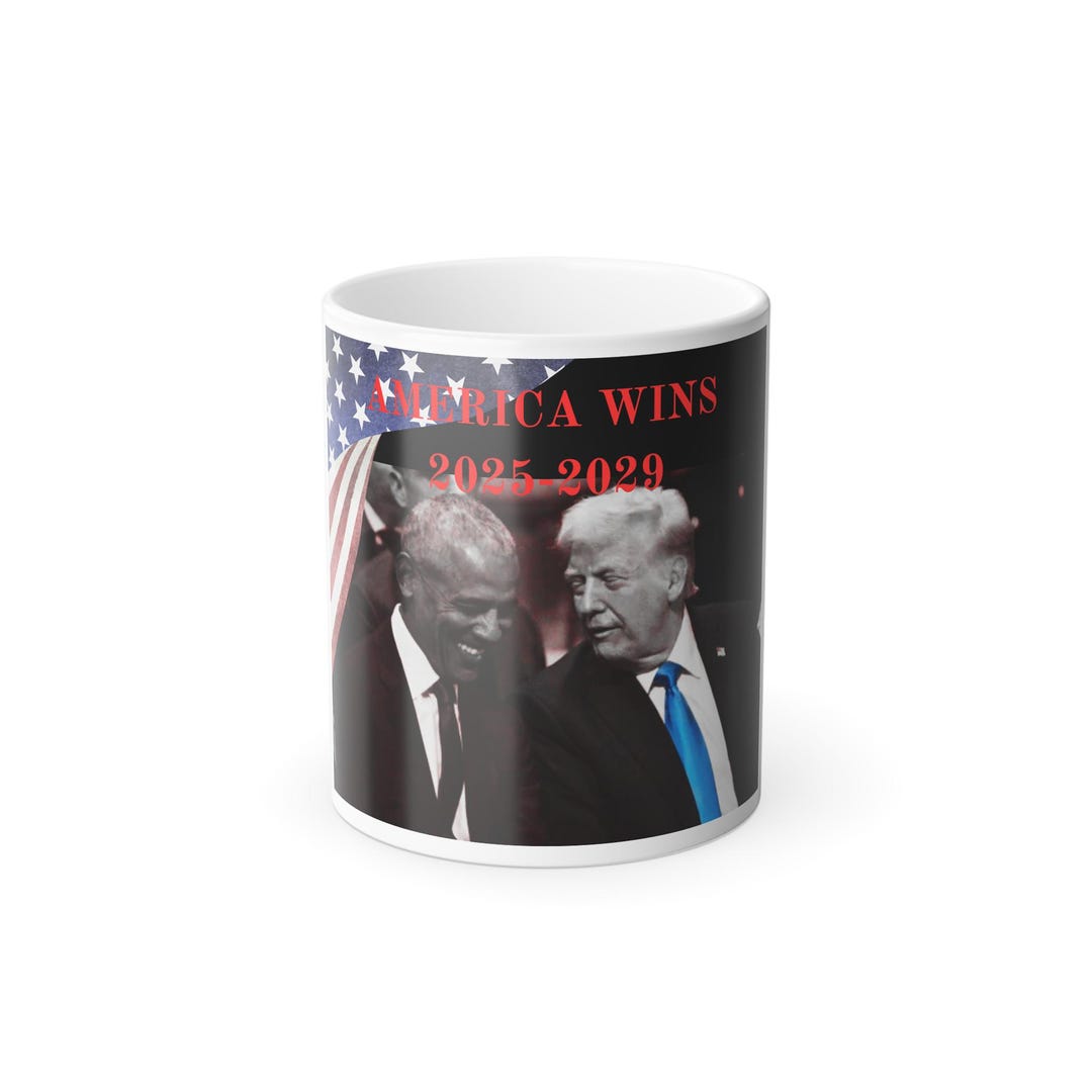 Mug, Trump and Obama Laughing Together Design, Political Gift, Color ...