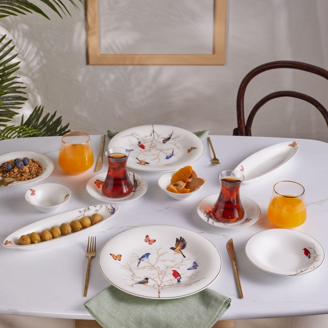 Karaca Fine Pearl New Grace 26-piece Dinnerware Set, White - Etsy