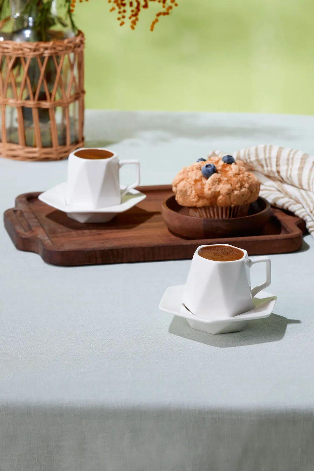 Karaca Gala 2 Person 90 Ml Coffee Cup Set, for Turkish Coffee and ...