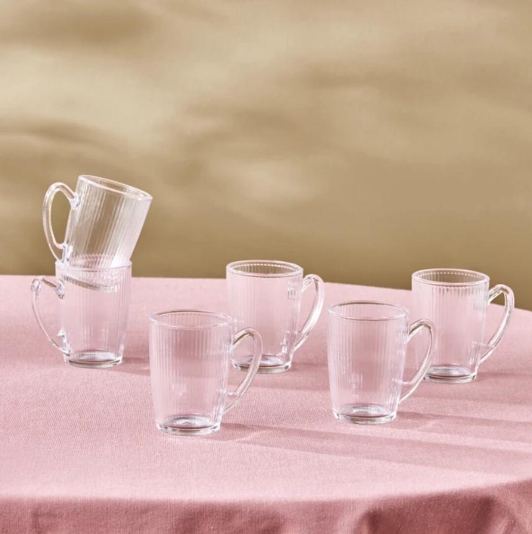 Karaca Edna 6-piece Turkish Tea Glass Set, 160 Ml - Etsy