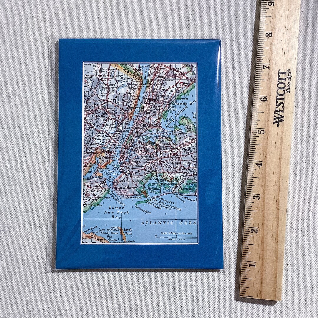 Vintage Mini Map of New York Metro Area, Ready to Frame - Etsy
