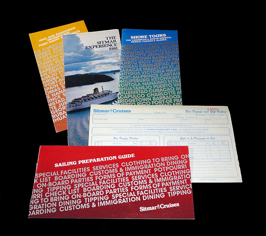 Sitmar Cruises Brochure Set - Etsy