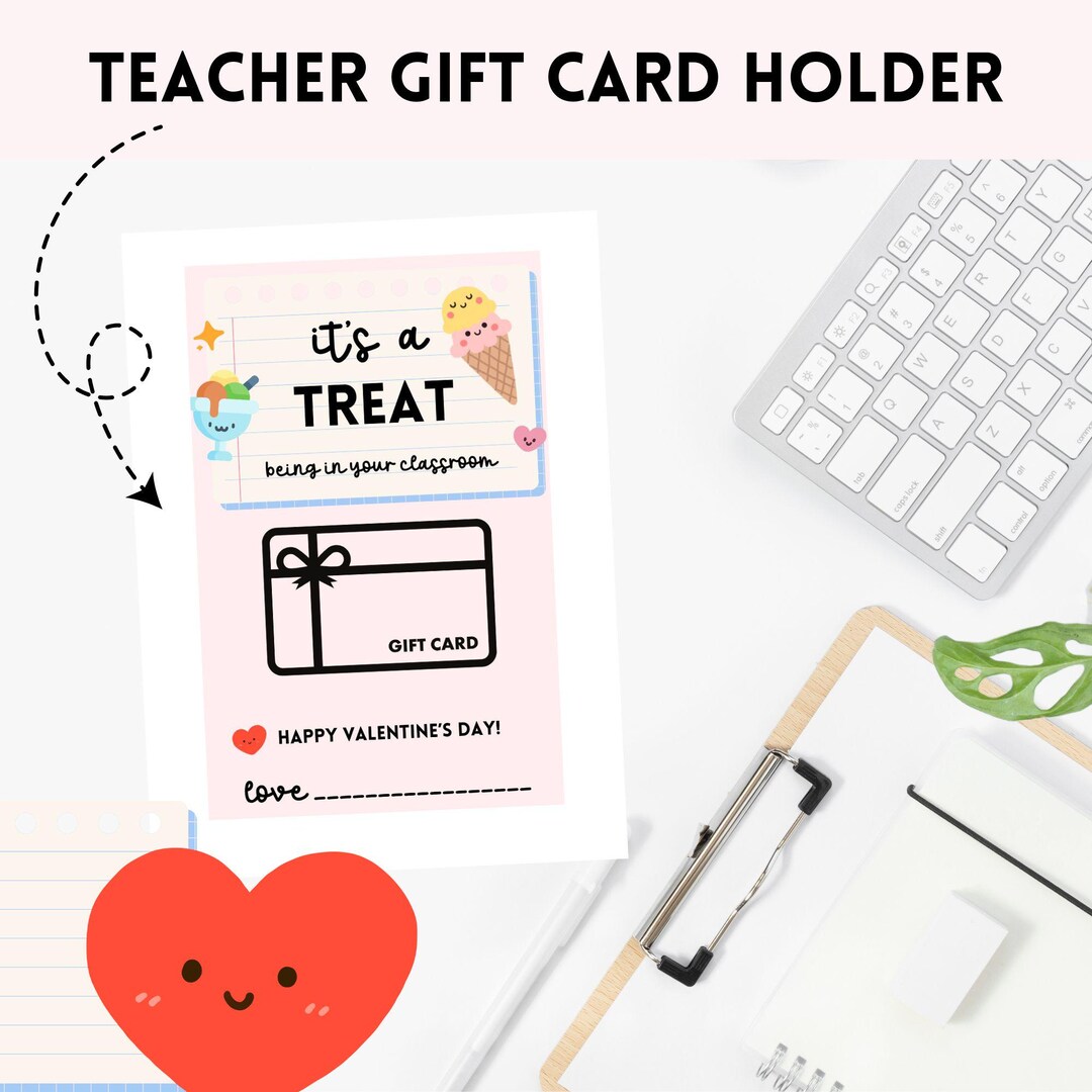 Valentines Day Teacher Gift Card Holder, Dessert Gifts for Women, Thank ...