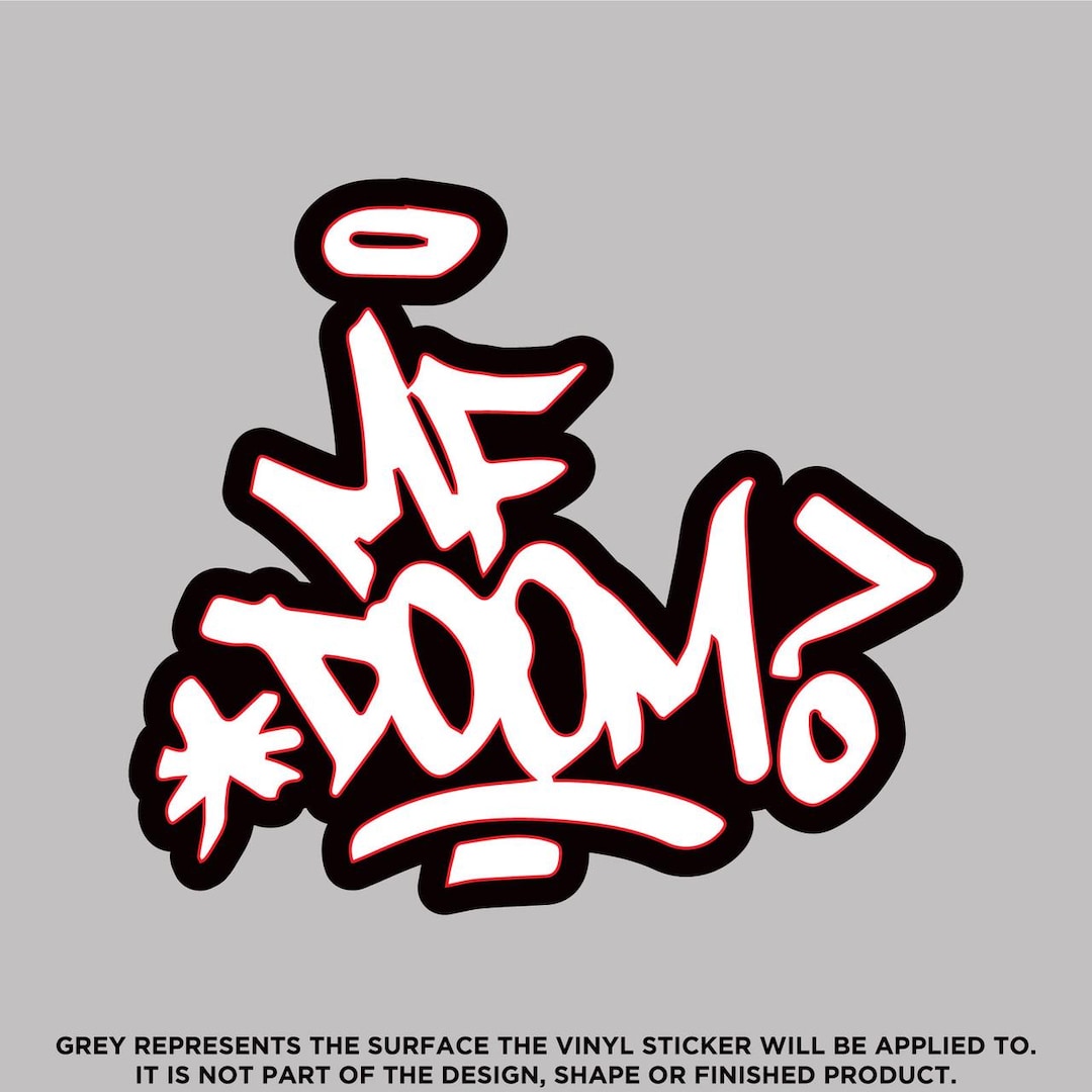 MF Doom Vinyl Sticker: Waterproof, Scratch-proof, UV Protected - Etsy