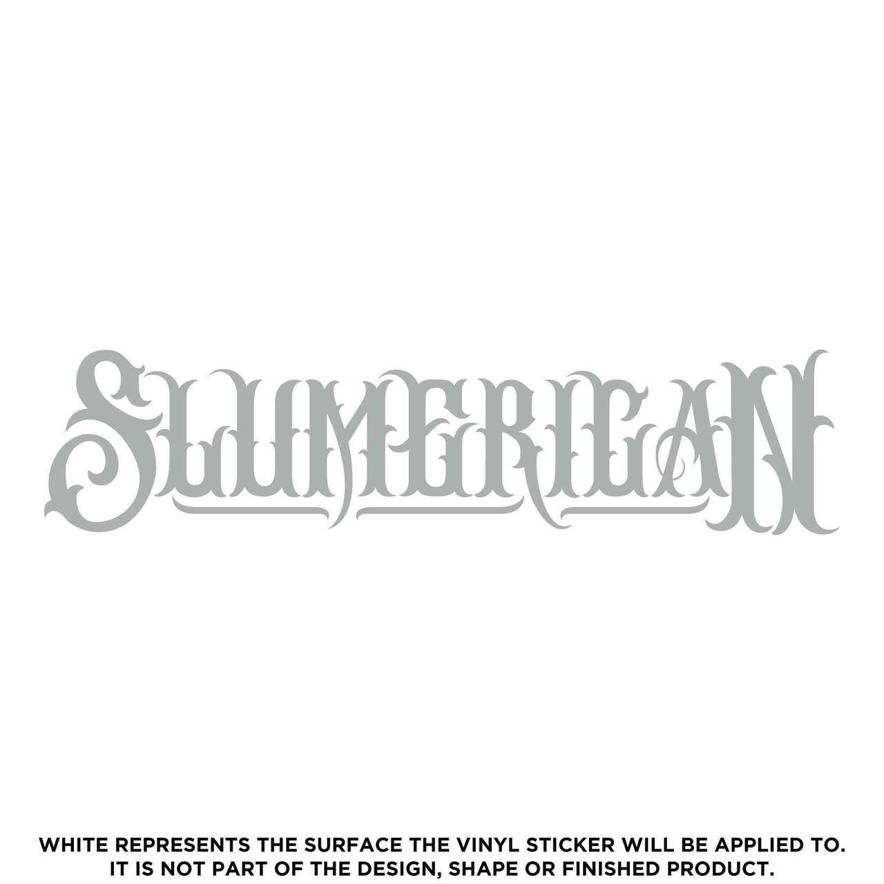 Slumerican Text Vinyl Sticker Decal - Etsy