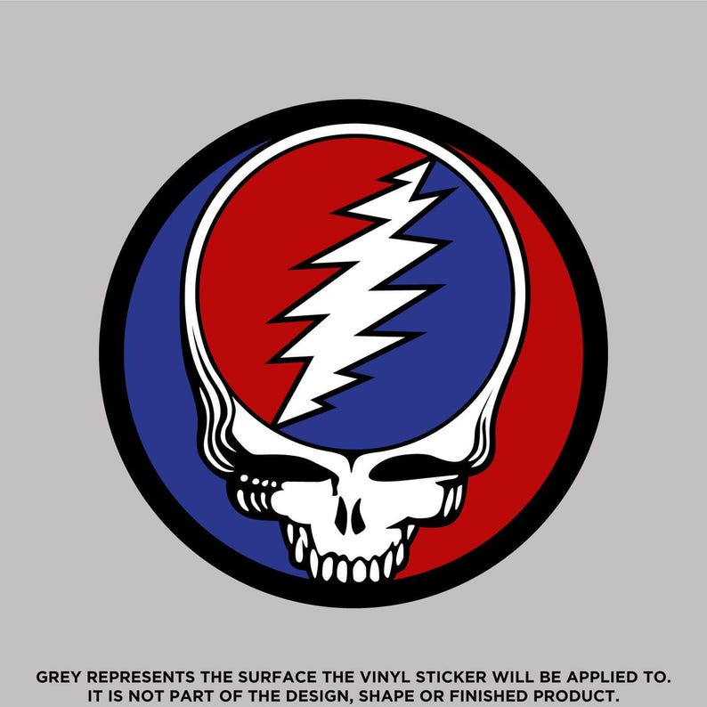 Grateful Dead Circle Logo, High Quality Vinyl Stickers - Etsy