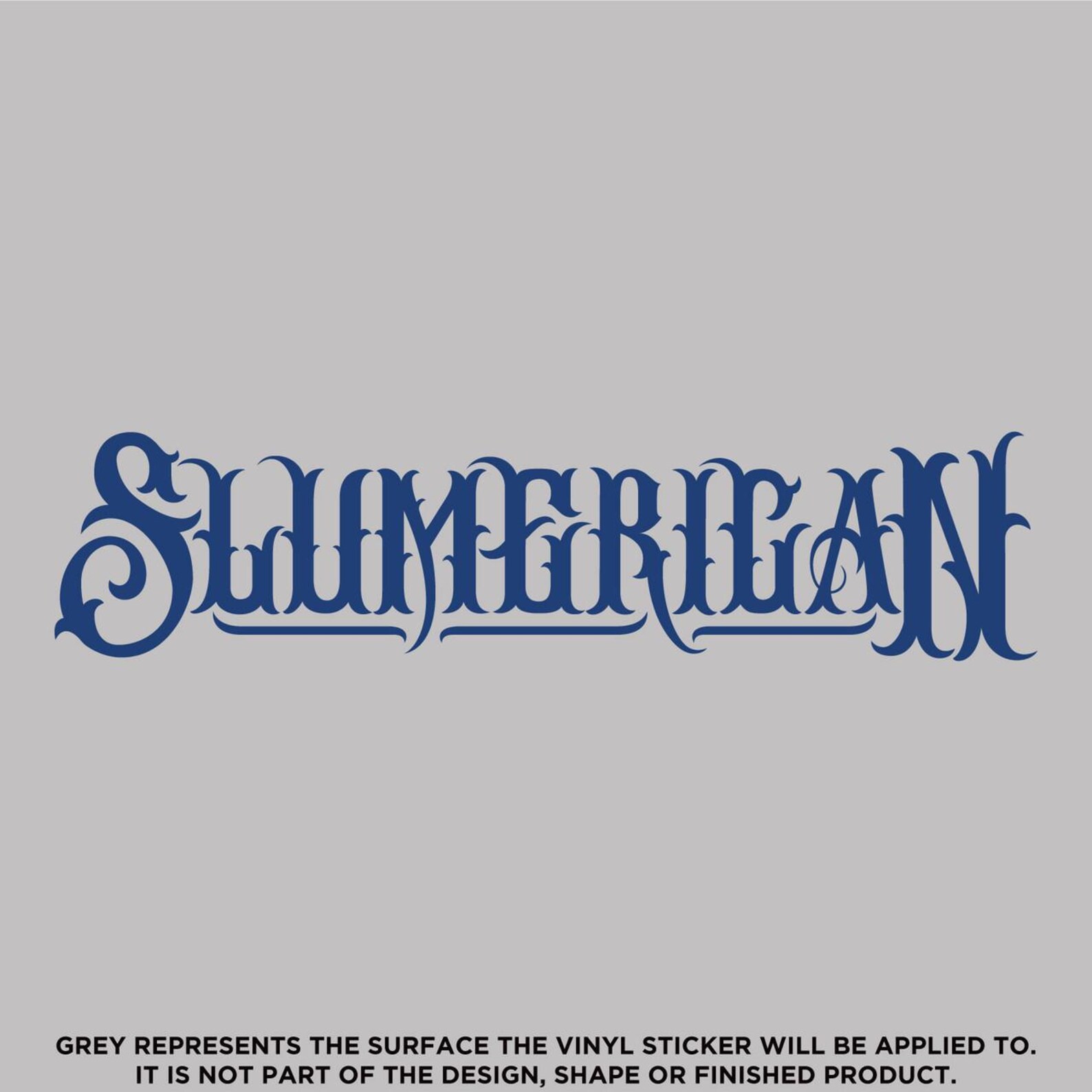 Slumerican Text Vinyl Sticker Decal - Etsy
