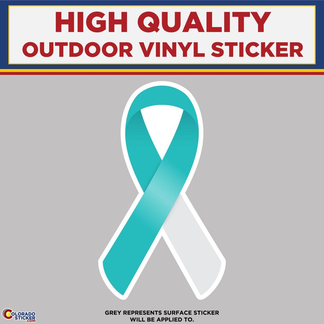 Cervical Cancer Ribbon, High Quality Vinyl Stickers - Etsy