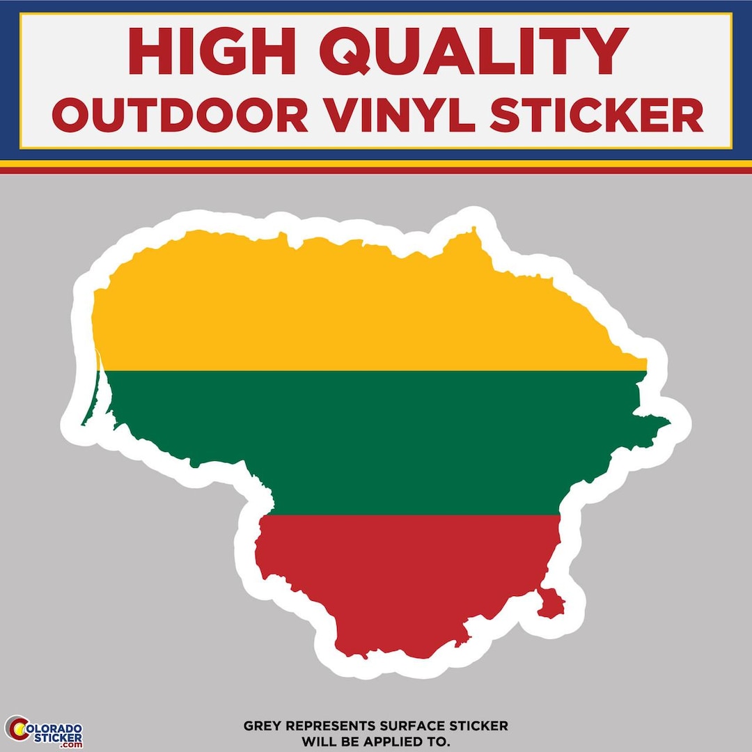 Lithuania Flag, High Quality Vinyl Stickers - Etsy