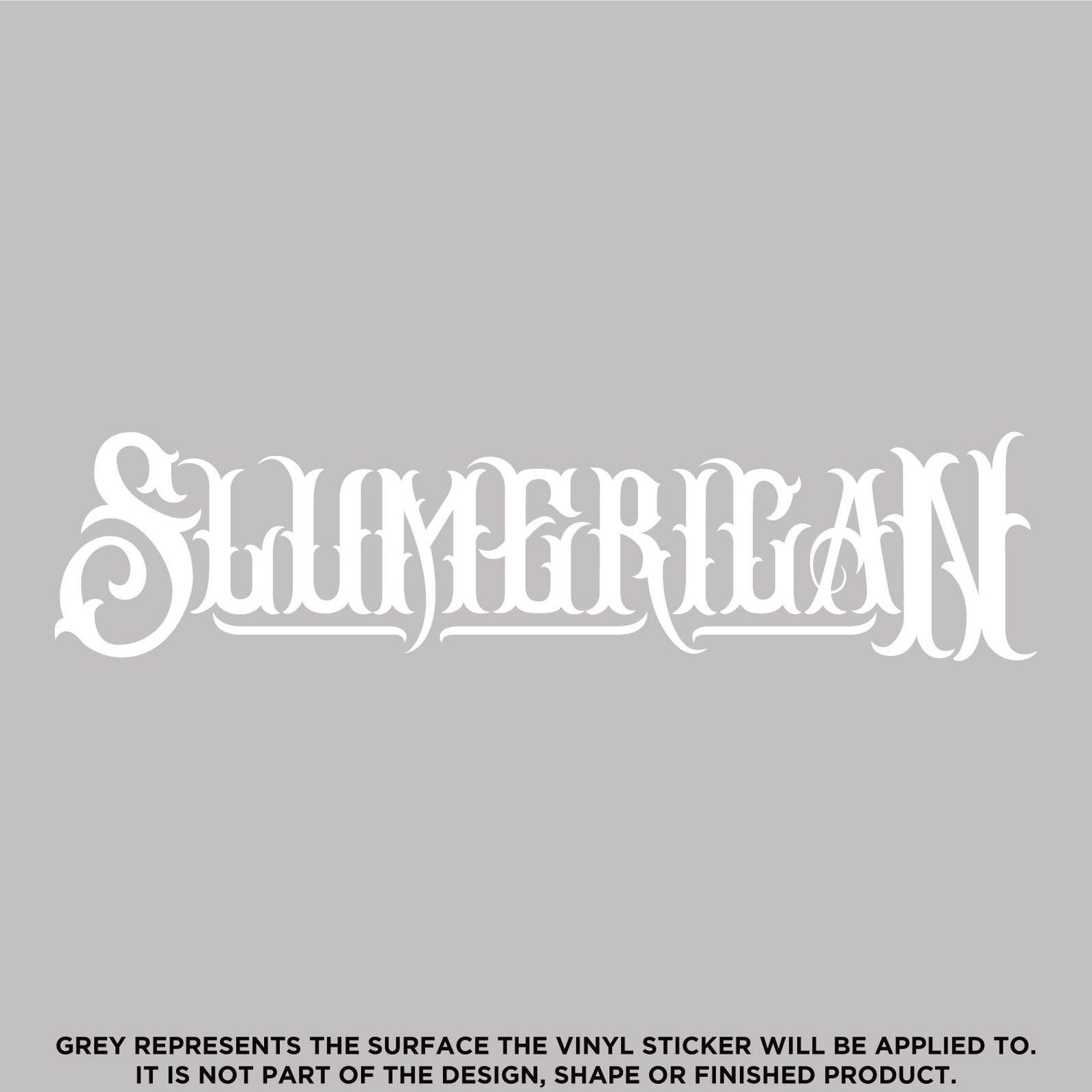 Slumerican Text Vinyl Sticker Decal - Etsy