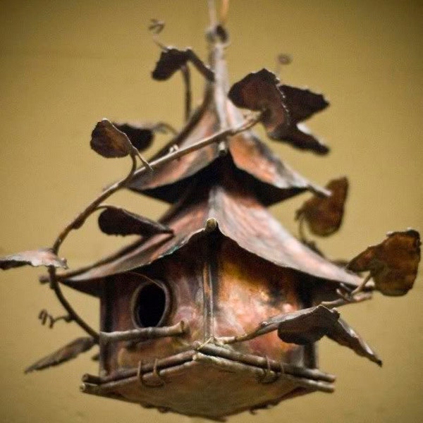 Copper Bird House - Etsy