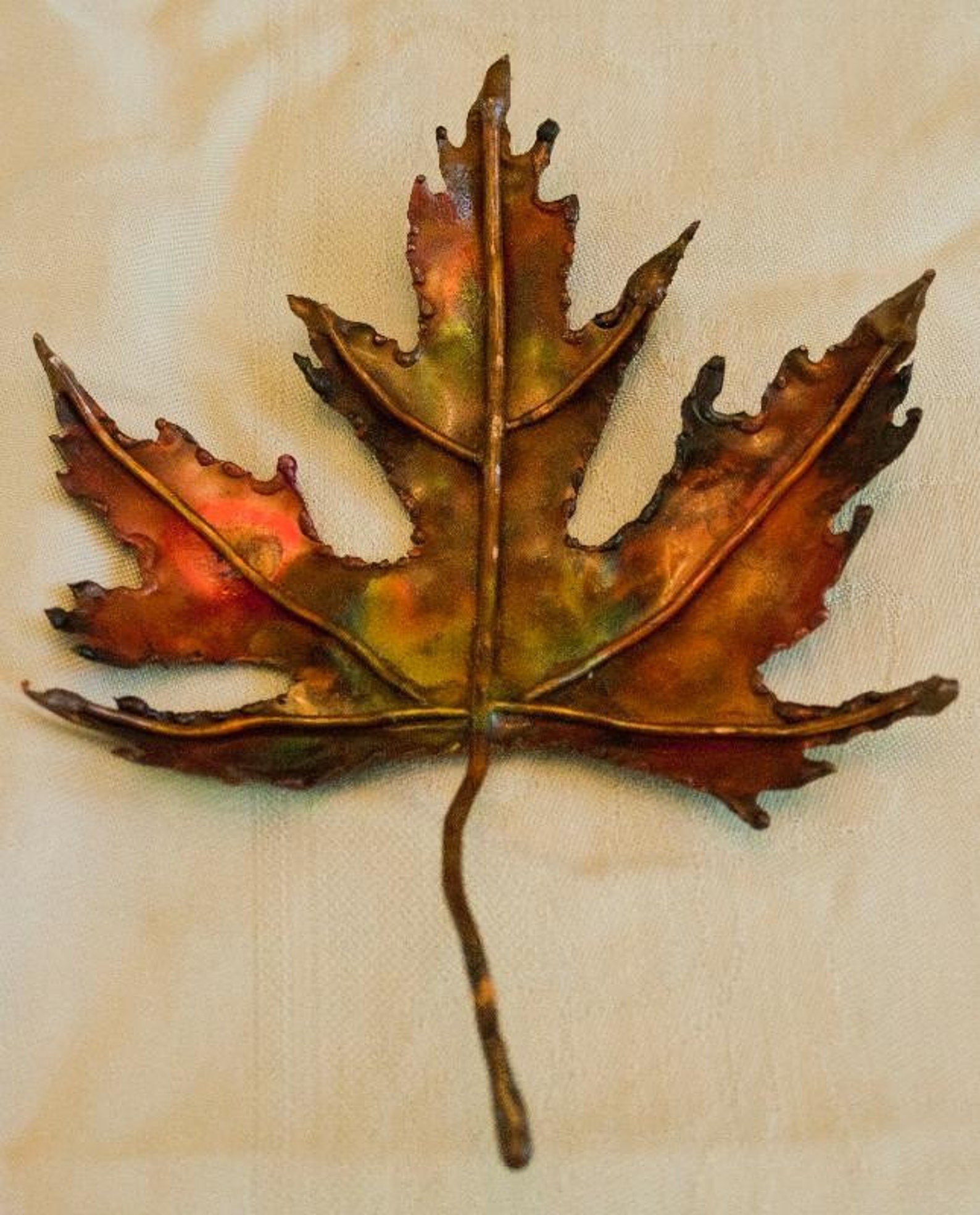 Copper Maple Leaf Candle - Etsy