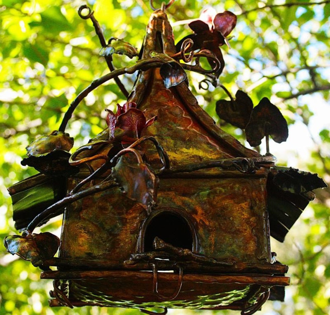Copper Fairy Bird House - Etsy