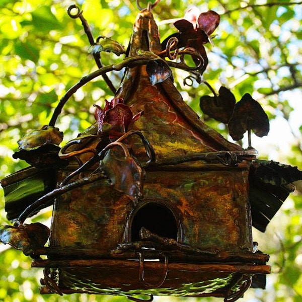 Copper Bird House - Etsy