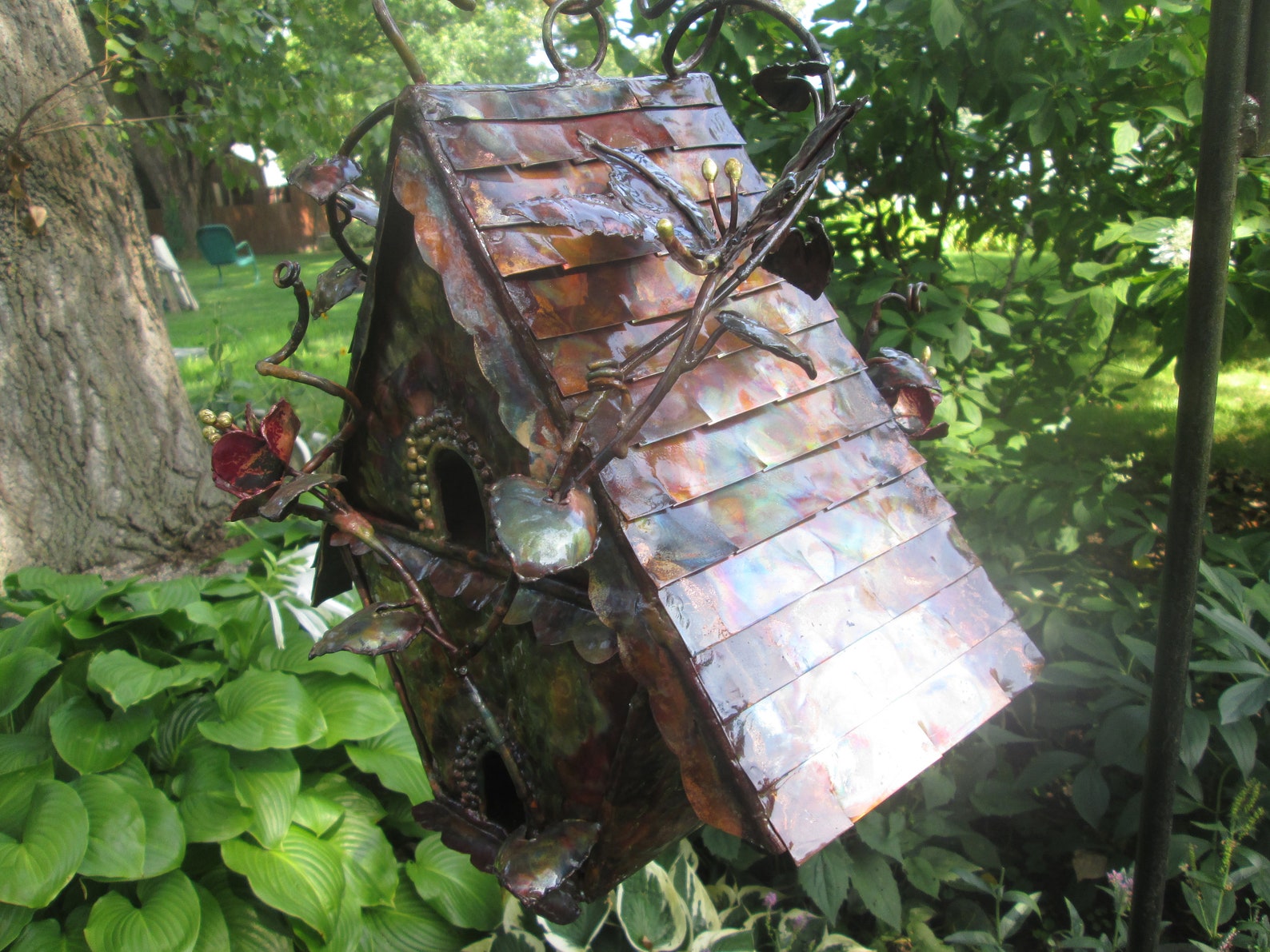 Copper Ginger Bread Bird House - Etsy
