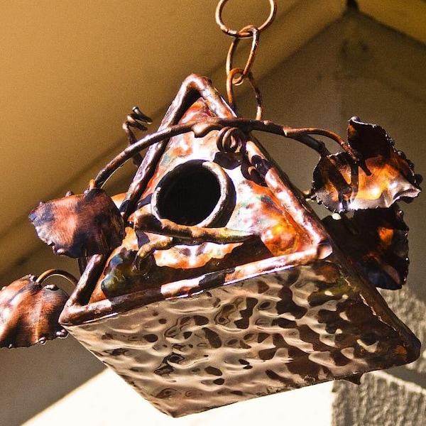Copper Bird House - Etsy