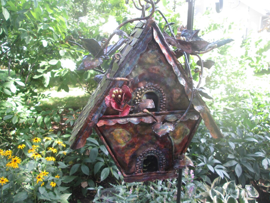 Copper Ginger Bread Bird House - Etsy