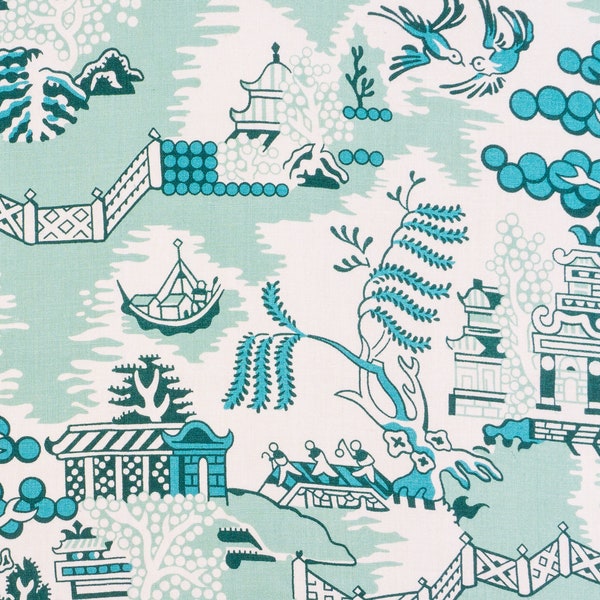 Chinoiserie Fabric - Etsy